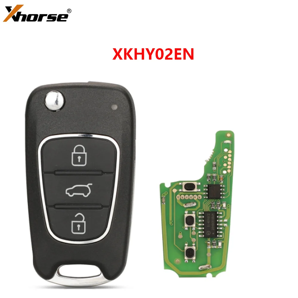 Xhorse XKHY02EN XK Series 3 Button Universal Wire Remote VVDI Car Key ...
