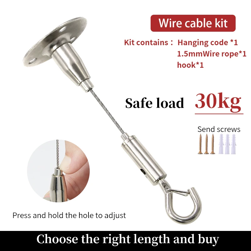 2pcs-Automatic-Telescopic-Cable-Rope-Stainless-Steel-Wire-Sling-Steel ...