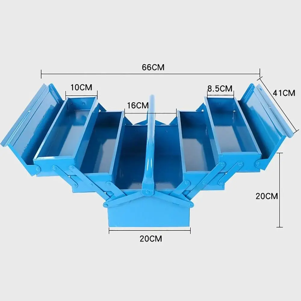 1Pcs Multifunctional Metal Tool Box Double Handle 2/3 Layers Tool ...