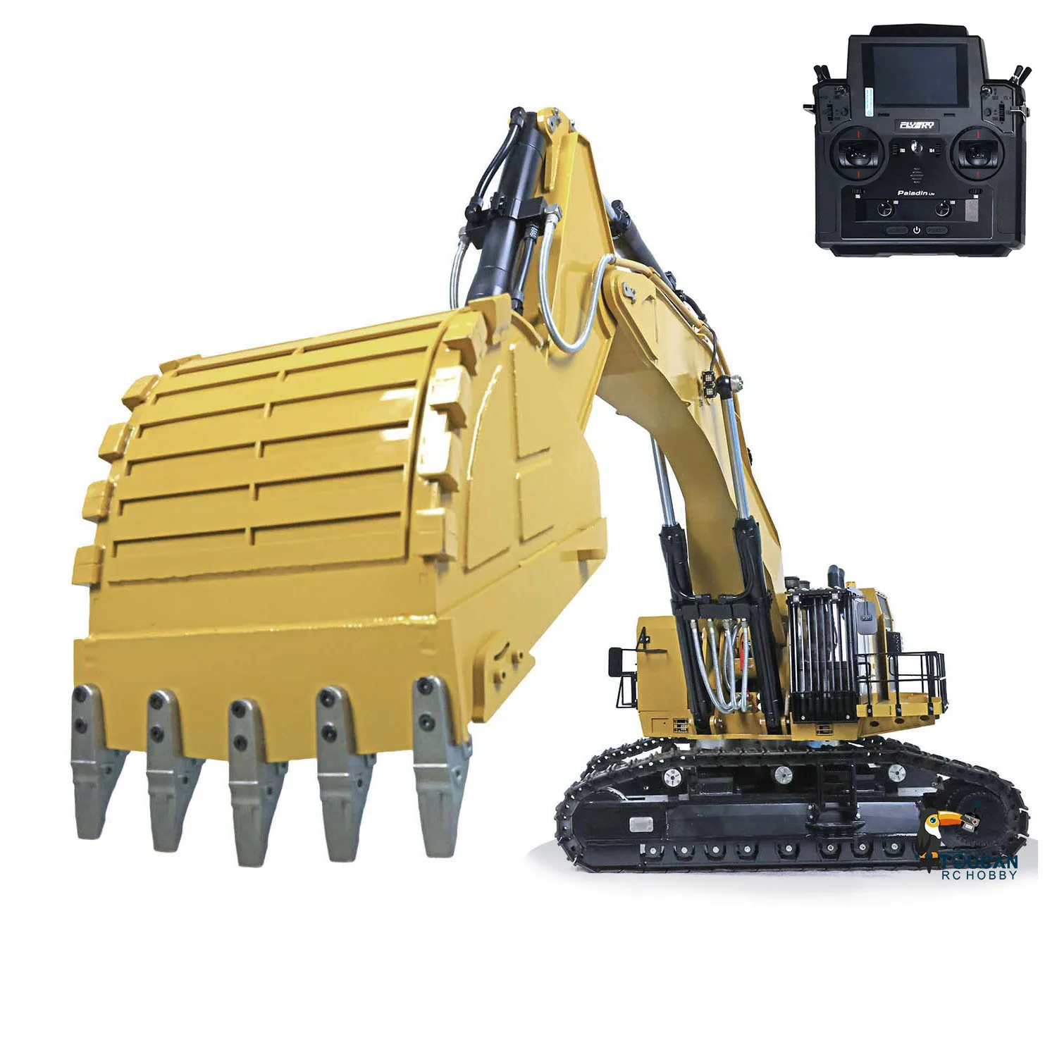 1-14-Hydraulic-RC-Excavator-6015B-Metal-Remote-Control-Heavy-Duty ...