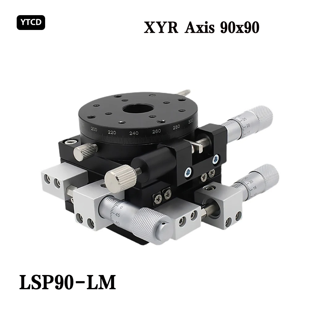 XYR-Axis-90mm-Micrometer-Manual-Trimming-Platform-Translation-Table-and ...