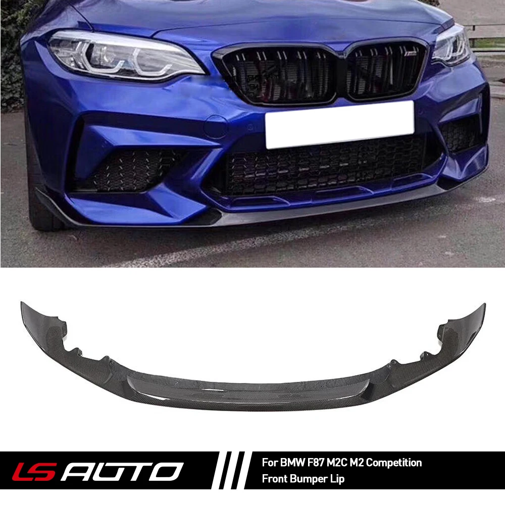Carbon Fiber Front Bumper Lip Spoiler Splitters For Bmw F87 M2 ...