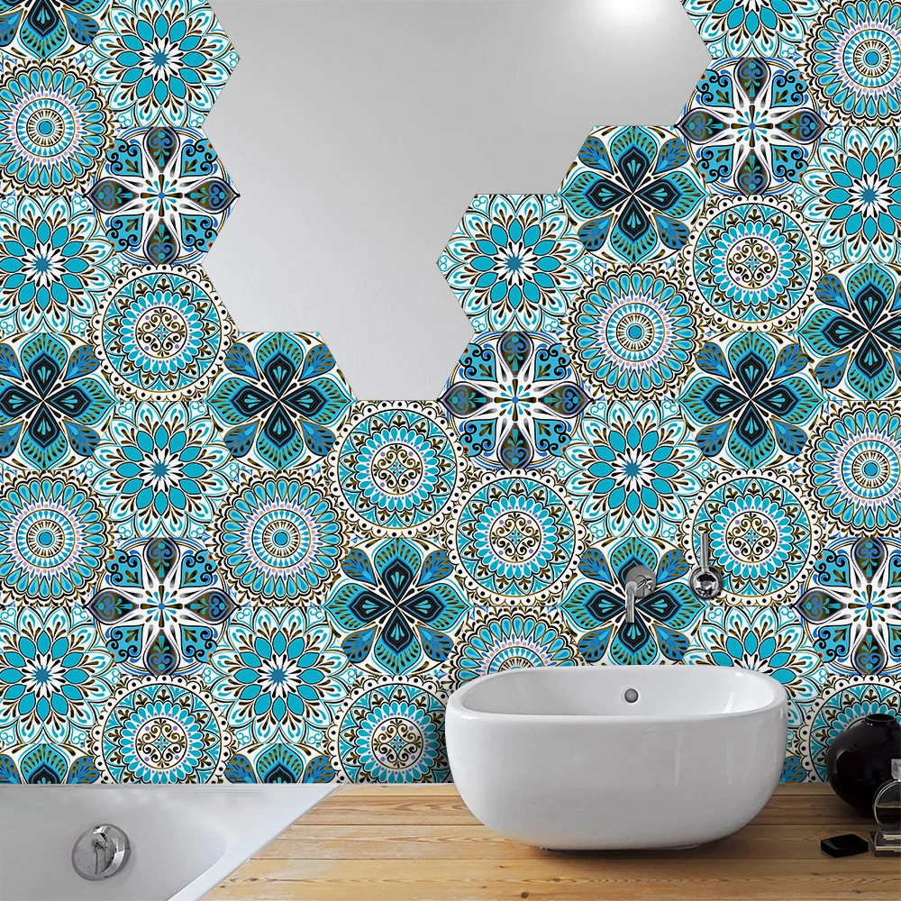 12-Styles-Hexagon-Tile-Floor-Decal-Sticker-Living-Room-Bedroom-Sofa ...