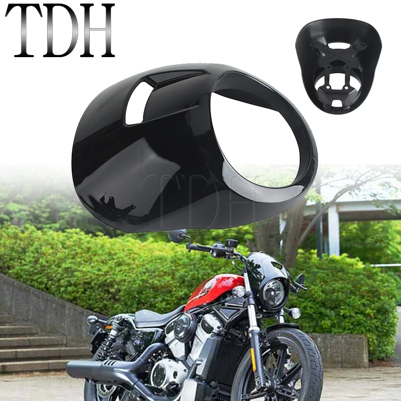 For Harley Nightster 975 Motorcycle Short Front Mask Headlights ...
