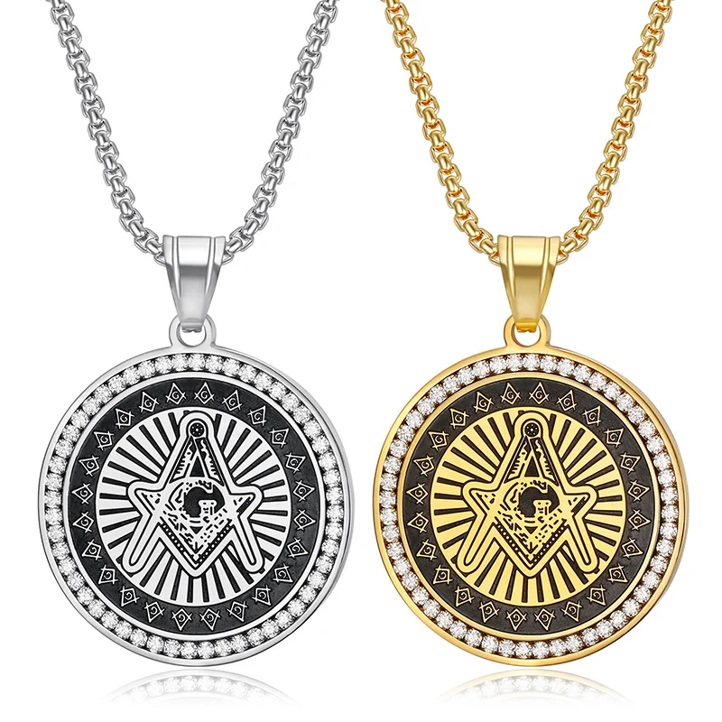 Hip-Hop-Bling-Iced-Out-Stainless-Steel-The-Eye-of-God-Masonic ...