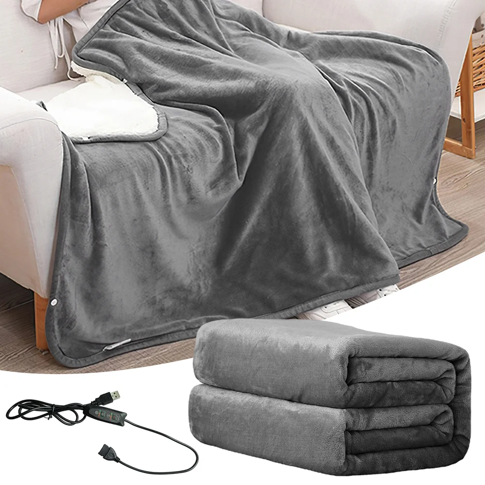 USB-Charging-Electric-Heating-Pad-Shawl-Blanket-Winter-Soft-Warming ...