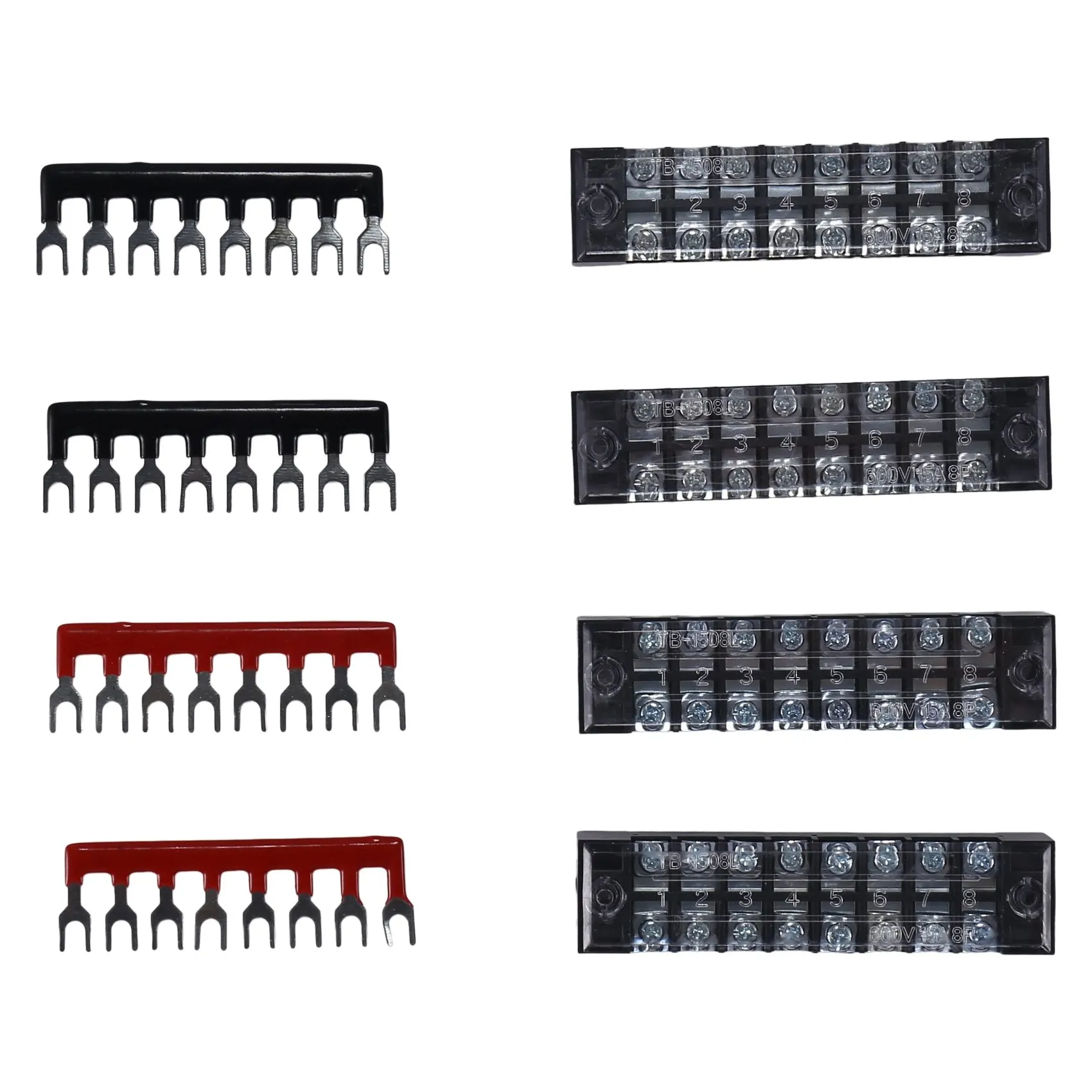4-Pc-8P-Terminal-Block-4-Pc-8P-Shorting-Bar-TB1505-Flame-Retardant ...