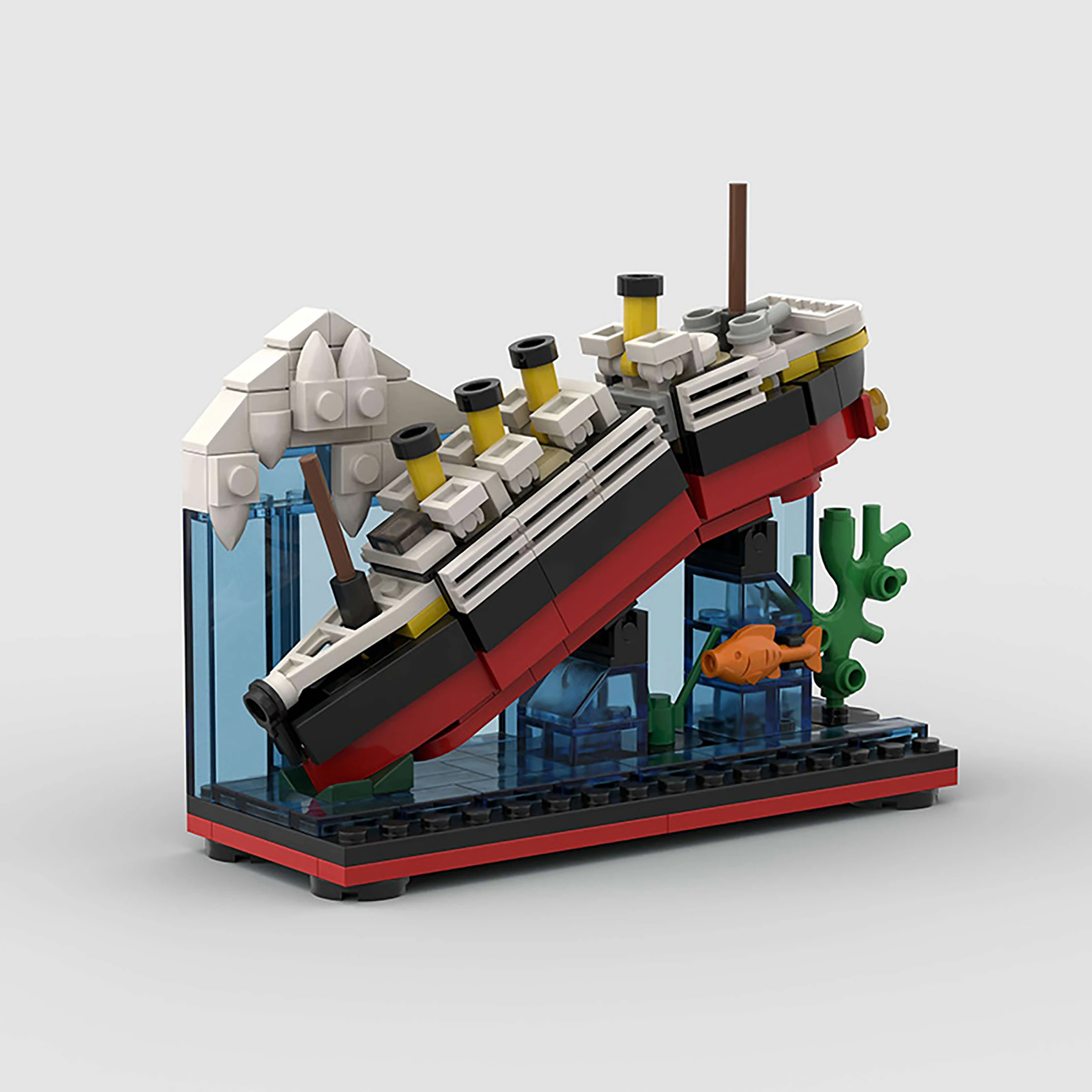 MOC-Building-Block-Ship-Toy-Shipwreck-Model-Assembled-Holiday-Gift ...