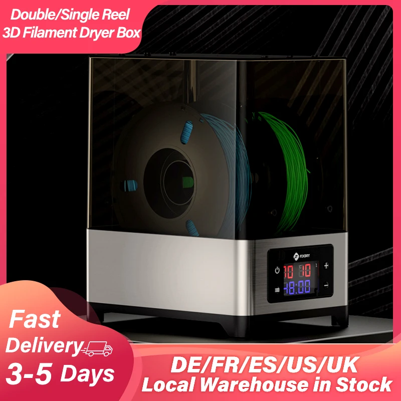 Filament Dry Box Storage | 3d Printing Storage | Humidity Sensor Fan ...