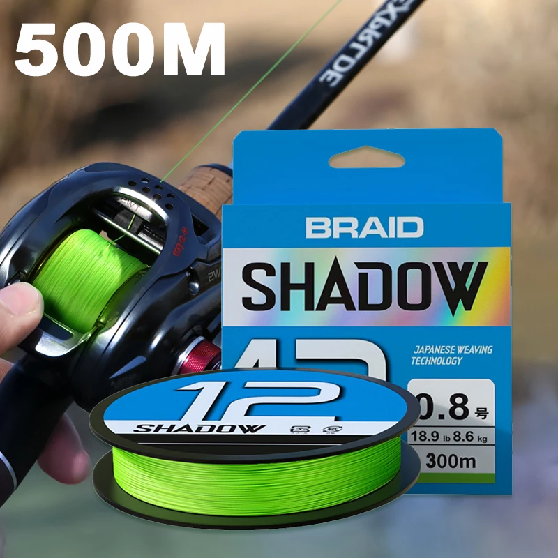 Japan 8/12 Strands Braid Fishing Line Colorful Multifilament PE Fishing ...