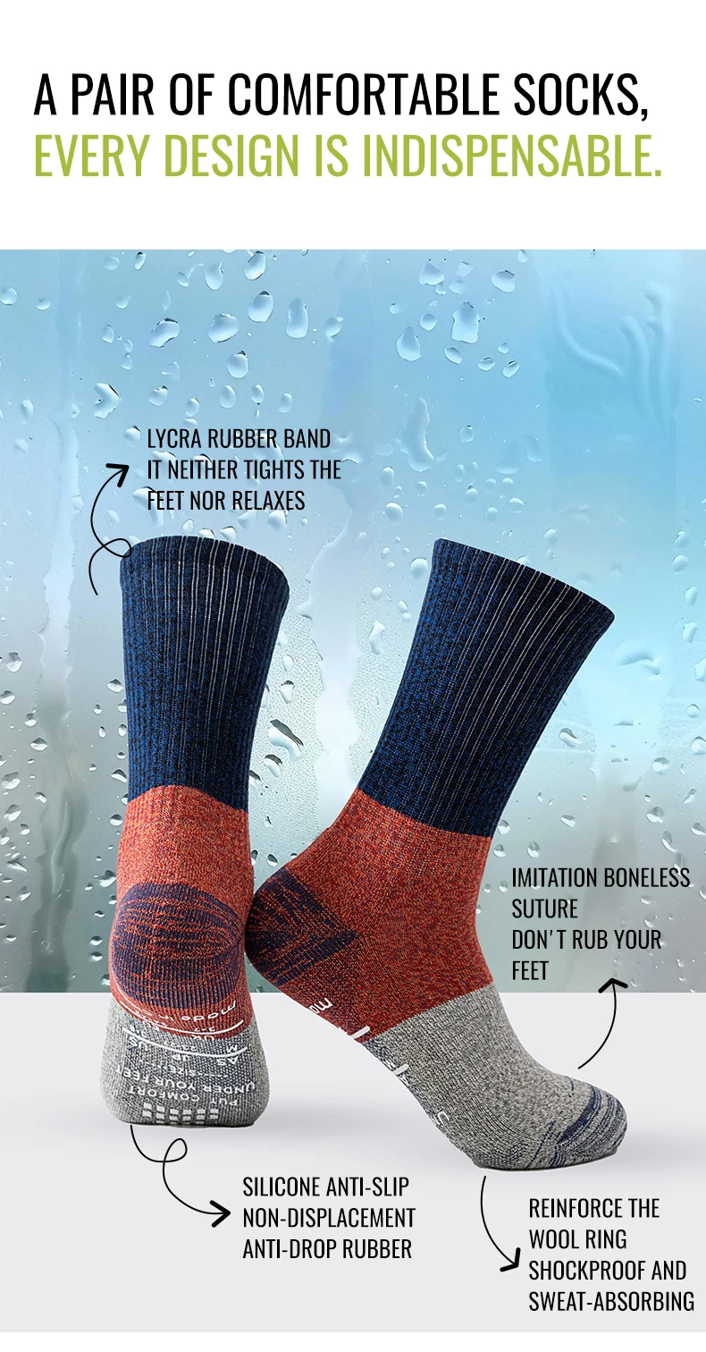 MiiOW мужские водонепроницаемые спортивные носки 5 пар | AliExpress