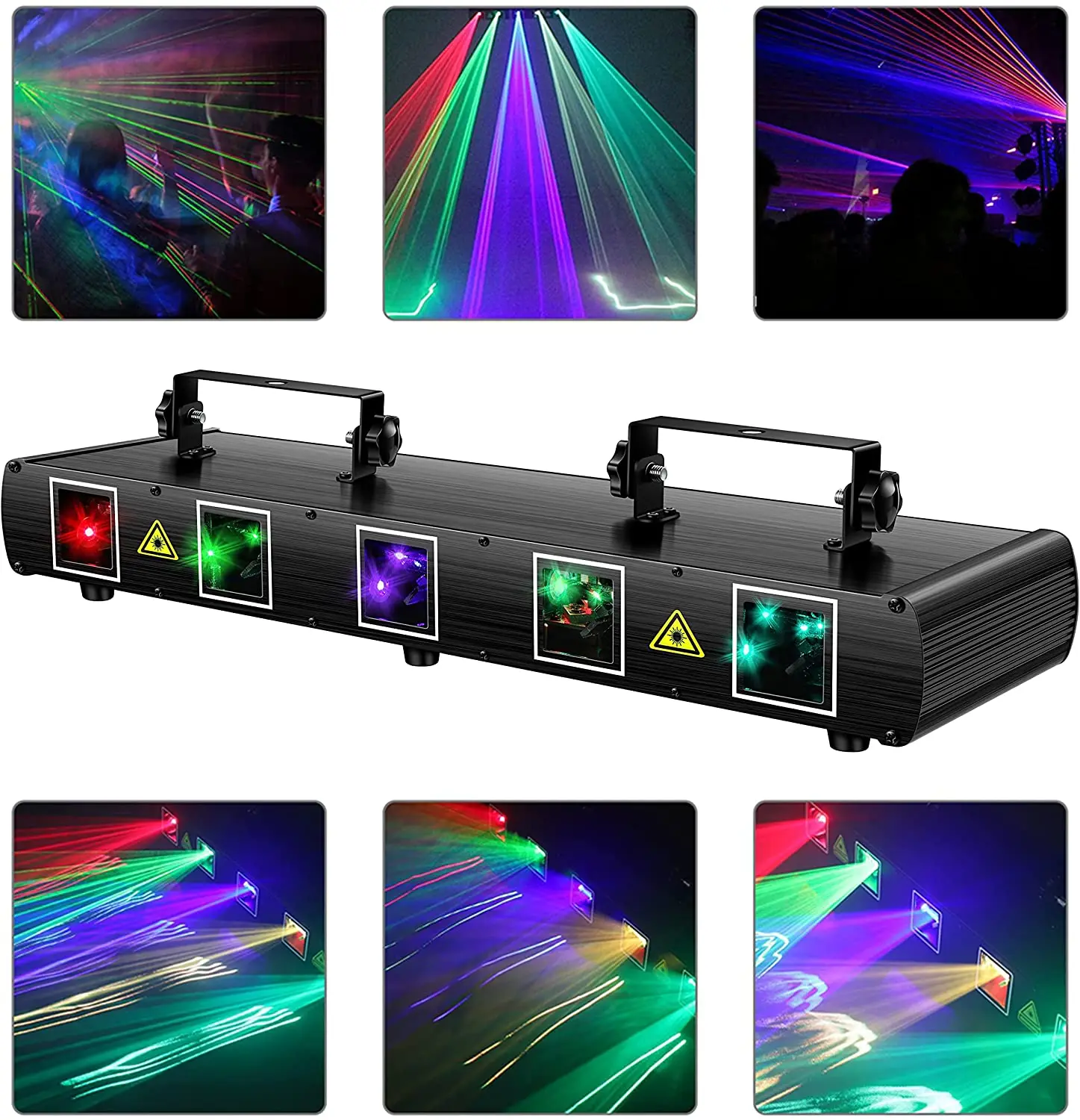 Profissional-Luz-Do-Laser-Fase-5-Lens-4-LED-DMX-RGB-Anima-o-DJ-Disco ...