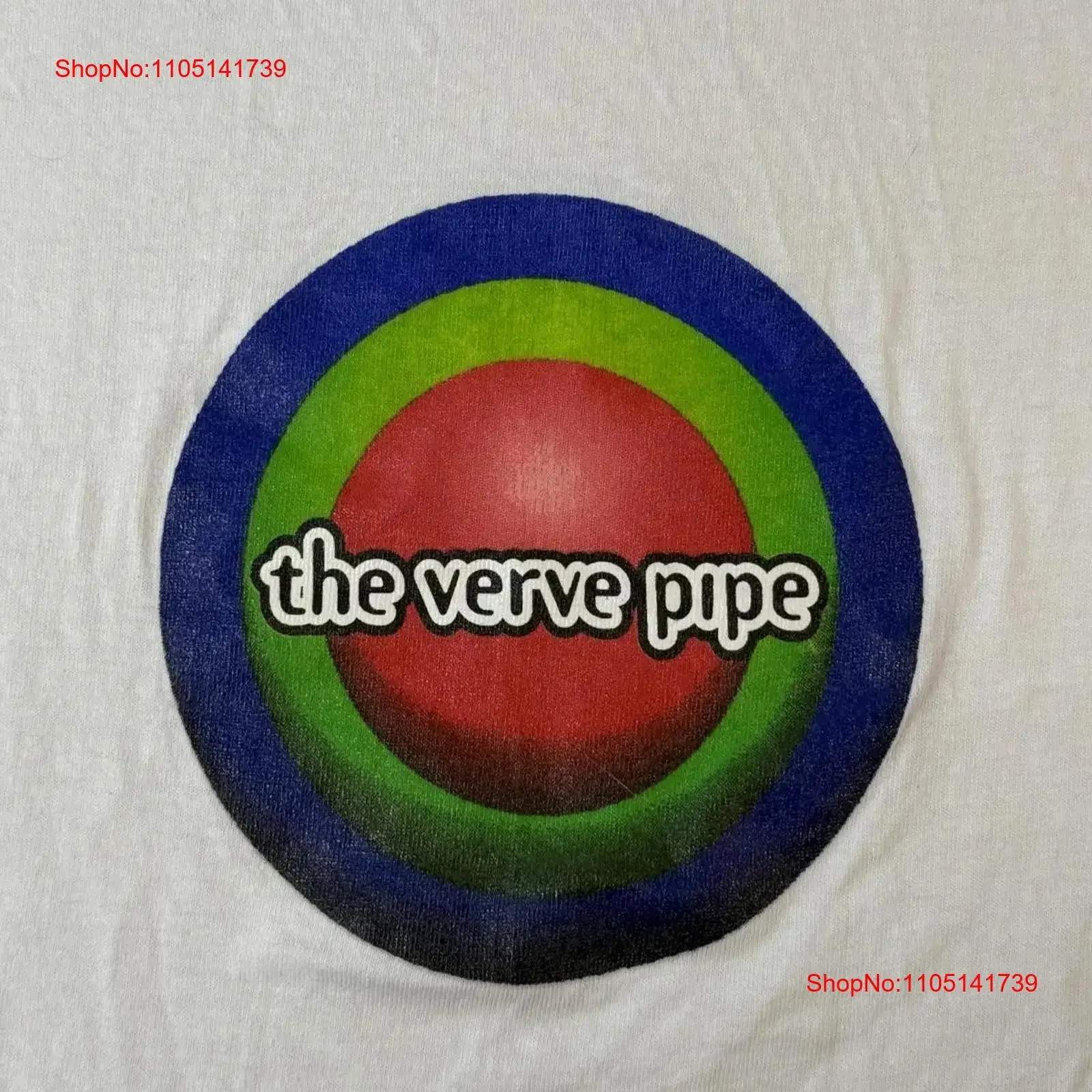 VTG The Verve Pipe Band T shirt Blue Green Red Circles L vintage Washed ...