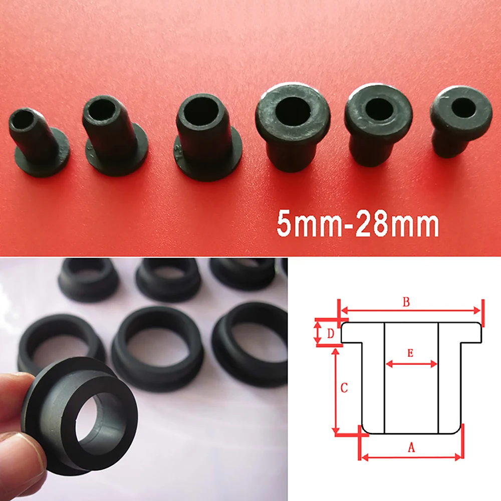 Œillets de câblage en caoutchouc, œillet ouvert en caoutchouc de ...