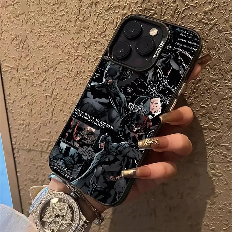 Marvel-Batman-Cartoon-Cool-Black-Phone-Case-for-iPhone-16-15-14-13-12 ...