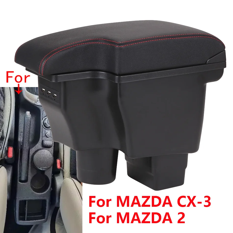 For MAZDA CX-3 Armrest Retrofit For Mazda 2 Skyactiv Version cx3 Car ...