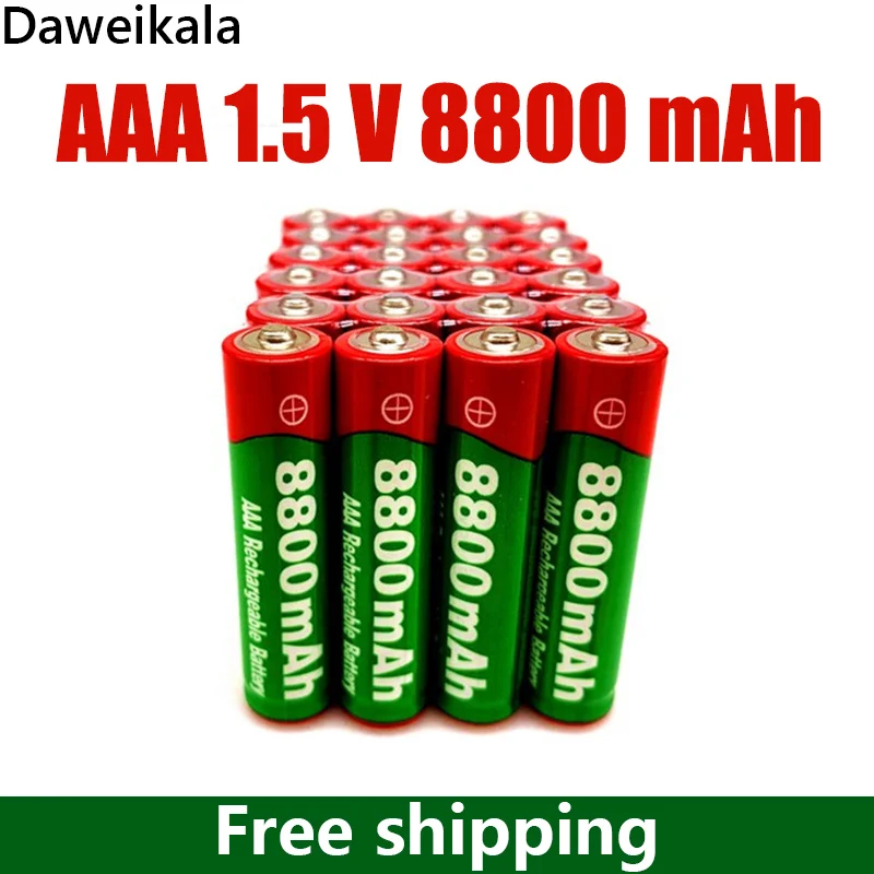 New 1.5V AAA rechargeable battery 8800mah AAA 1.5V New Alkaline ...