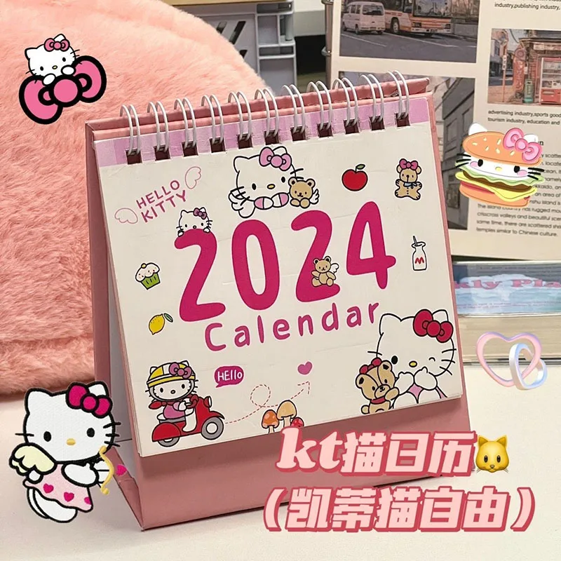 2024-Year-Cartoon-Calendar-Anime-Hello-Kitty-Sanrio-Cinnamoroll-Cute ...
