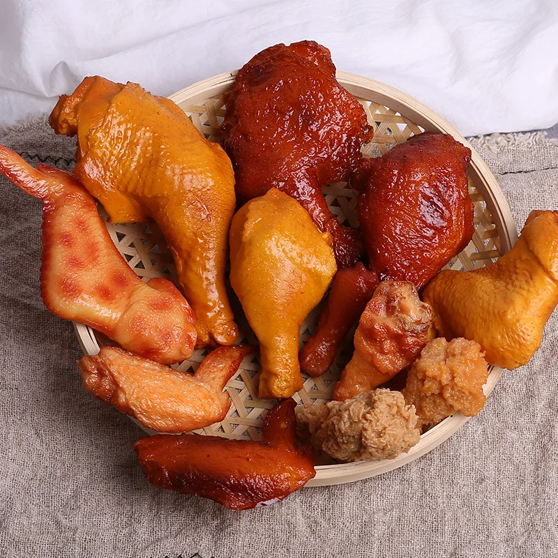 Generic Pvc Simulated Food Fried Chicken Legs Wings Kfc Food Model Food ...
