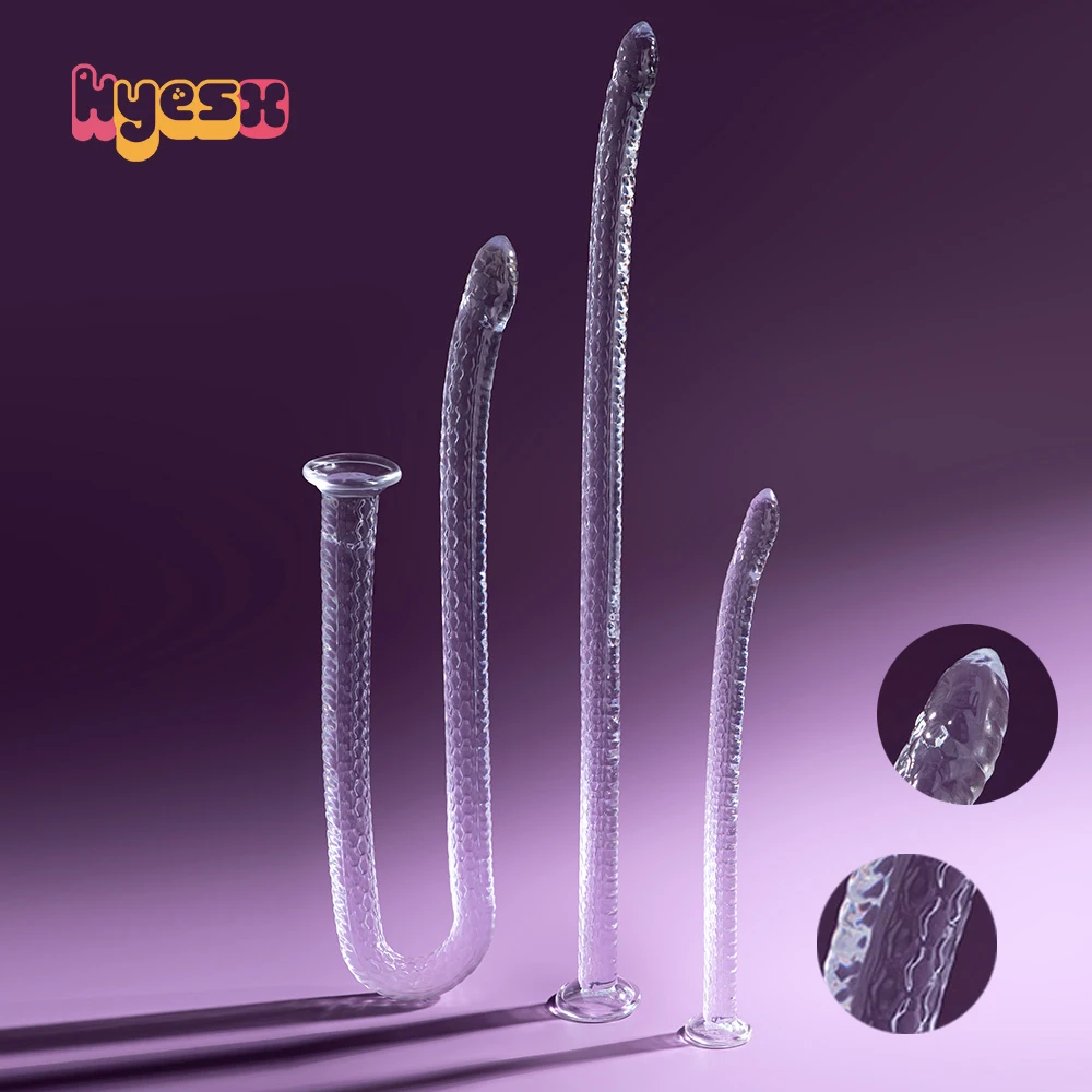 Super-Long-Snake-Anal-Plug-Masturbation-100mm-Clear-Soft-Buttplug-For-Gay-Lesbian-Prostate ...