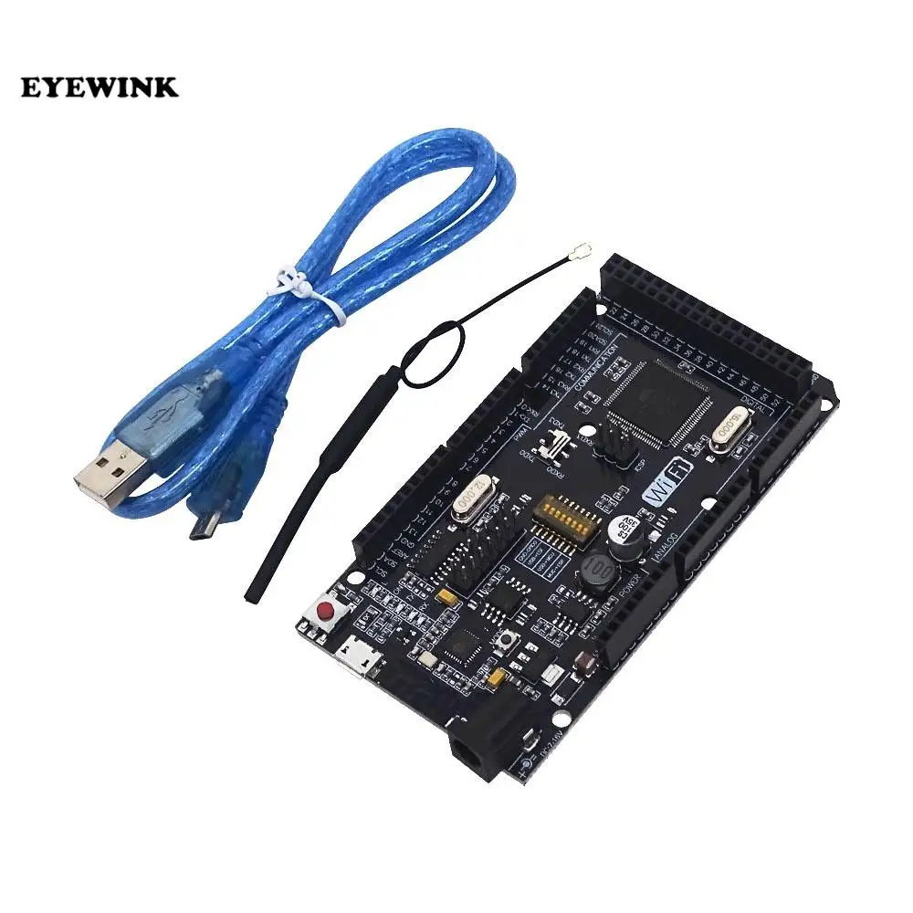 WiFi R3 ATmega2560+ESP8266 32Mb memory USB-TTL CH340G. Compatible for ...