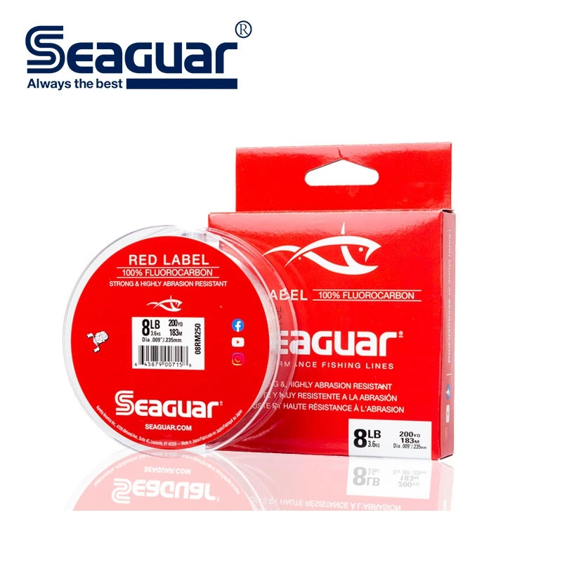 SEAGUAR-Red-LABELFLUOROCARBON-Line-4LB-20LB-Original-Japan-fishing-line ...