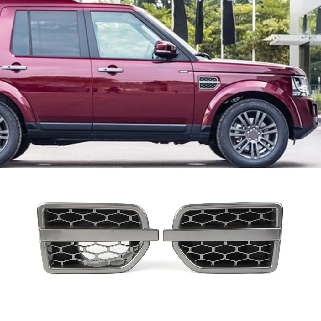 1Pair-Gray-Side-Wing-Air-Intake-Vent-for-Land-Rover-Discovery-4-LR4 ...
