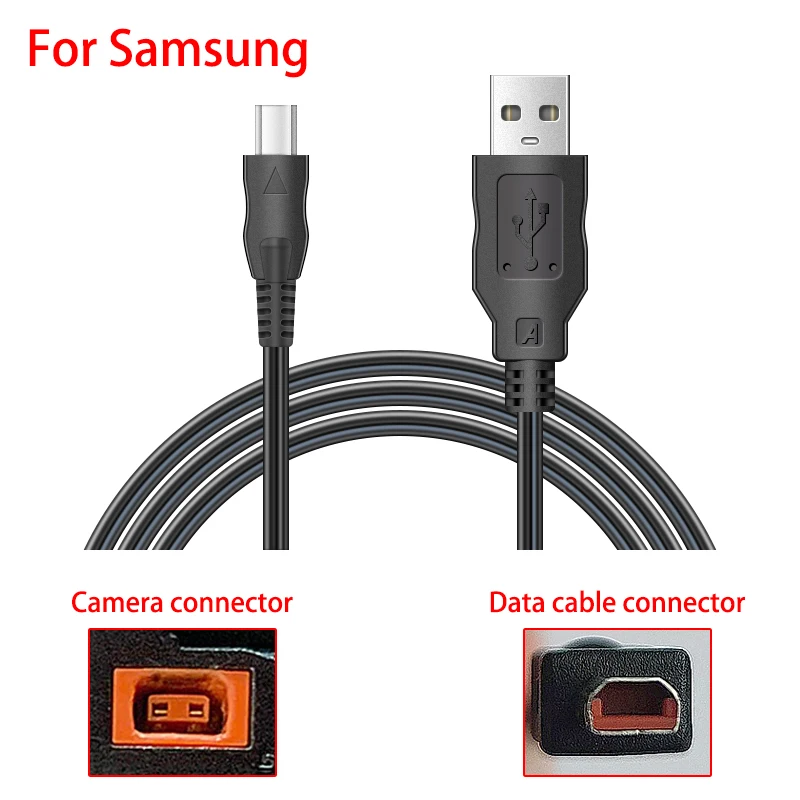 USB Charging Cable AA-MA9 AC Power Adapter Cord for Samsung HMX-Q ...