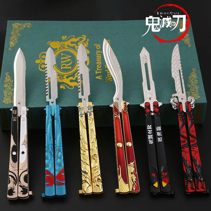 Demon Slayer Anime Weapon Toy Sword Butterfly Knife Swing Knife Model ...