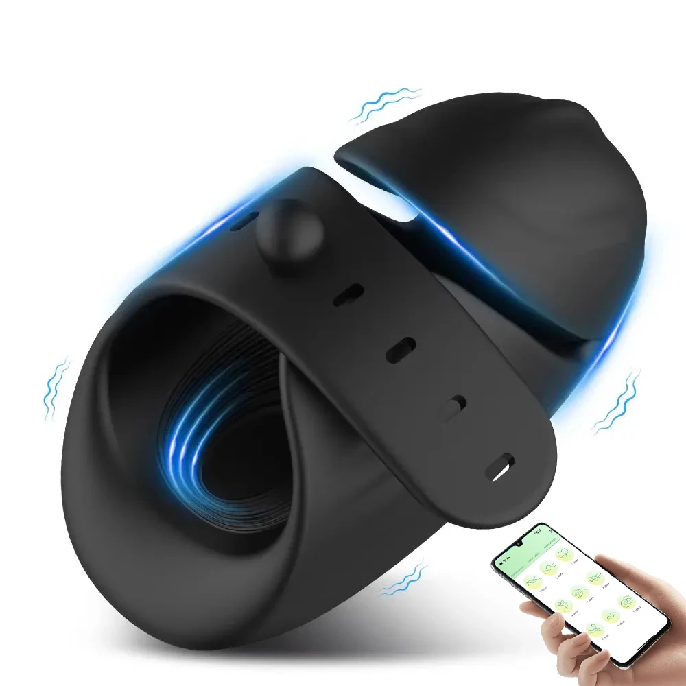 Bluetooth-Powerful-Vibrator-For-Men-Glans-Massager-Sex-Machine-Penis ...