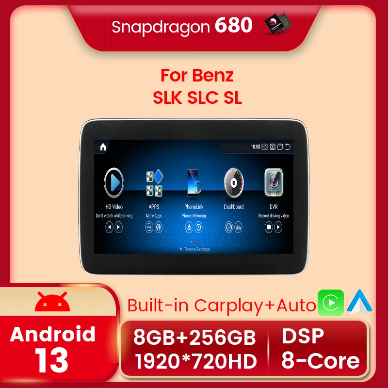 Snapdragon-680-Car-Radio-For-Mercedes-Benz-SLK-SLC-SL-SLC300-SLC200 ...