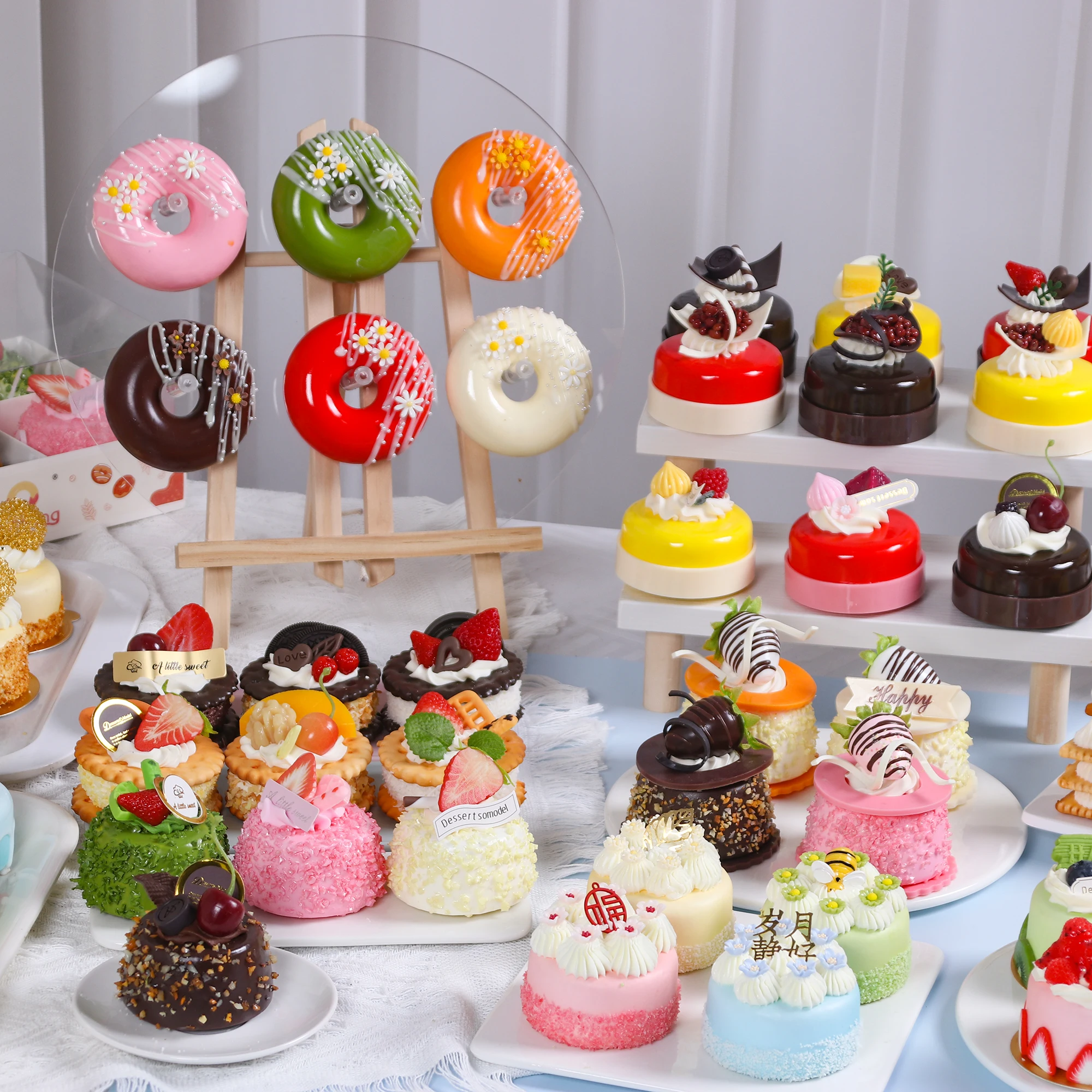 1Pcs-Simulation-Of-Chocolate-Cake-Gourmet-Dessert-Model-Dessert-Setting ...