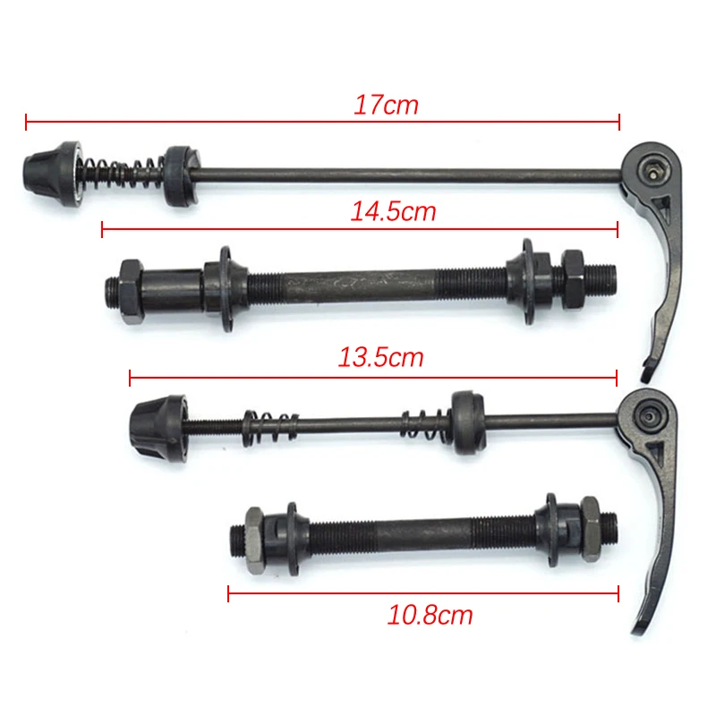 2pcs-Mountain-Bike-Rear-Hollow-Shaft-Hub-Quick-Release-Rod-Front-And ...