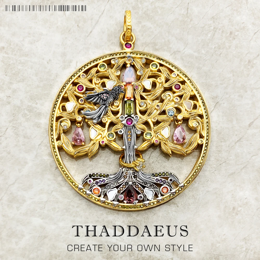 Pendant-Artful-Tree-Gold-Raven-Spring-Fine-925-Sterling-Silver-Jewelry ...