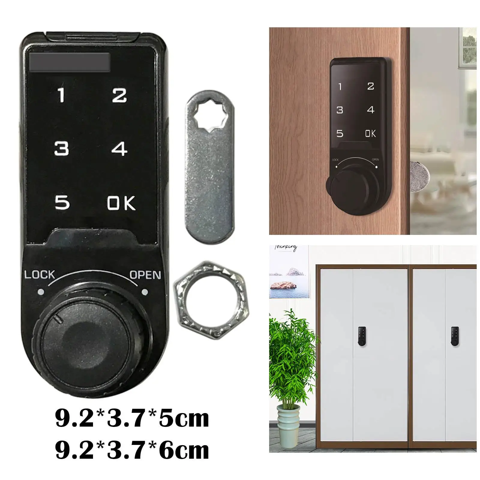 Touch Digital Keypad Lock Electronic Password Lock Cabinet Coded Locker ...