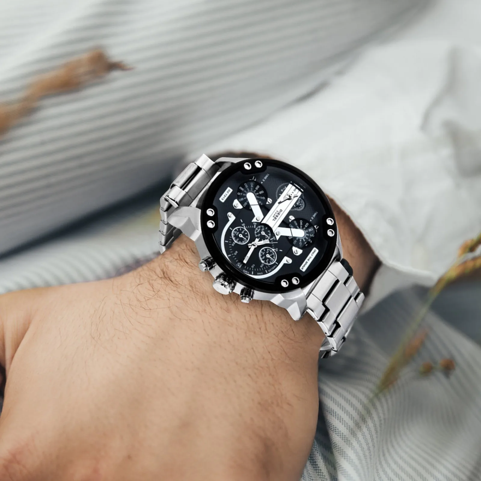 Fashion-Men-s-Watch-Stainless-Steel-Chronograph-Quartz-Watch-Men-s ...