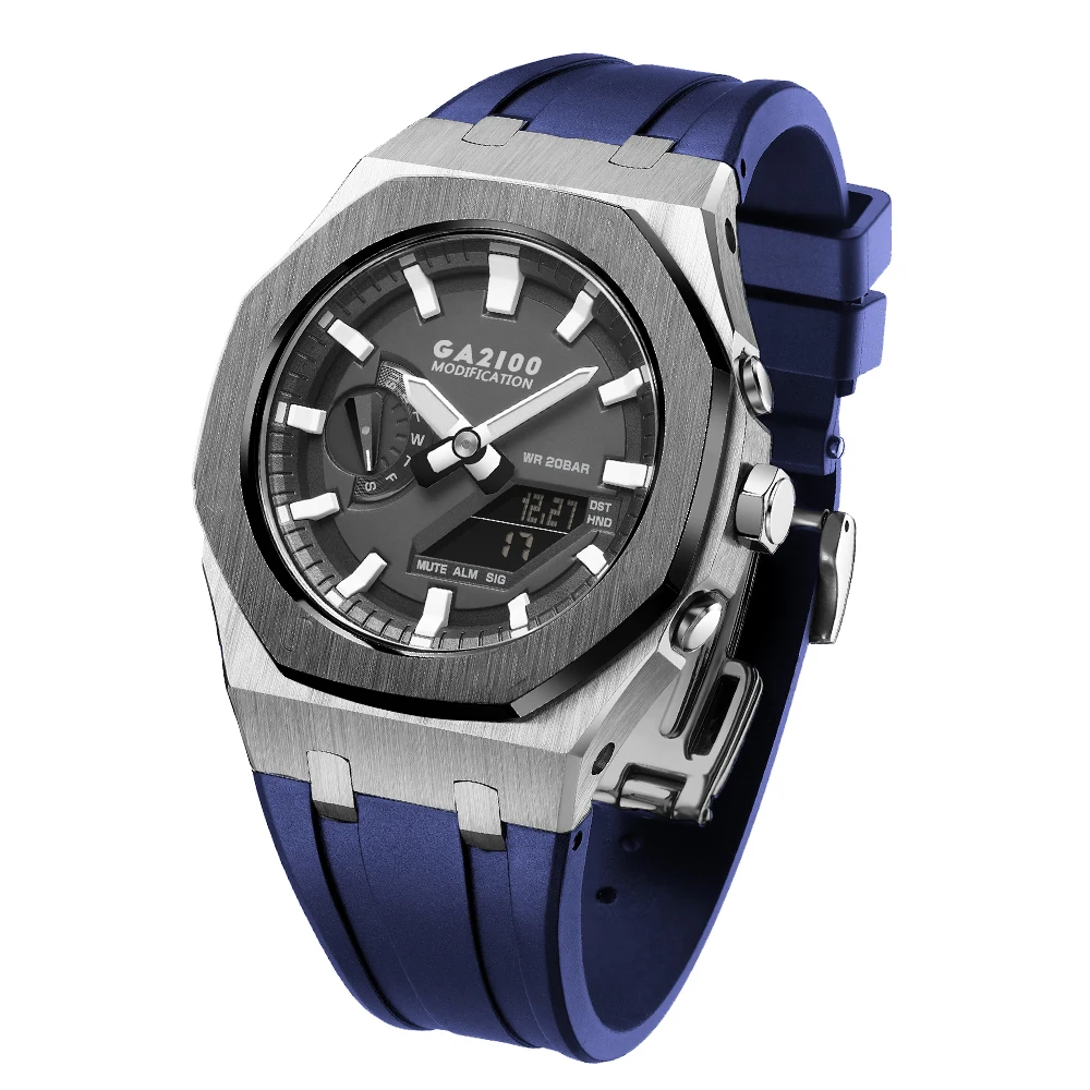 New-Mod-Kit-Stainless-Steel-Case-For-G-Shock-GA2110-GA2100-With-Screws ...