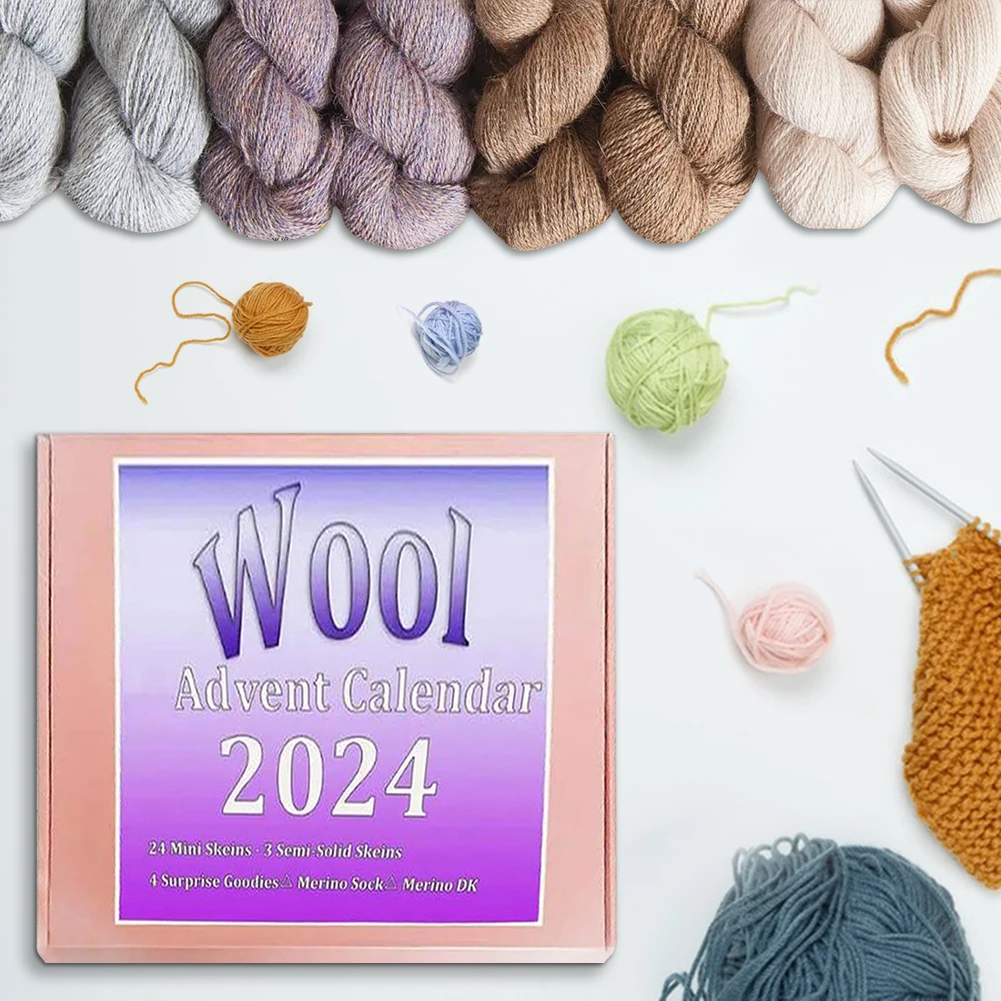 Wool-Advent-Calendar-2024-Christmas-Countdown-24-Days-2024-Crochet-Advent-Calendar-Yule-Yarn ...