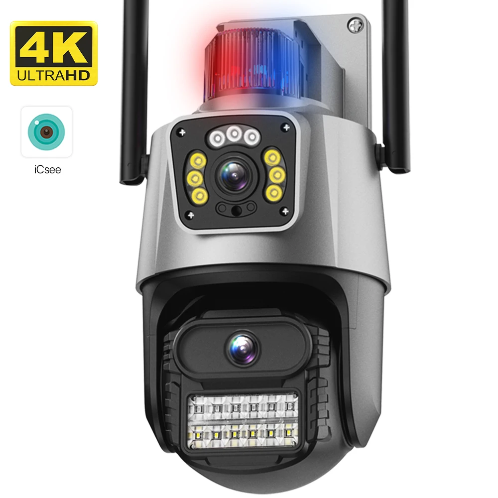 4mp Dual Lens Wifi Ip Camera 2k Hd Dual Screen Ptz Camera Ai Auto ...