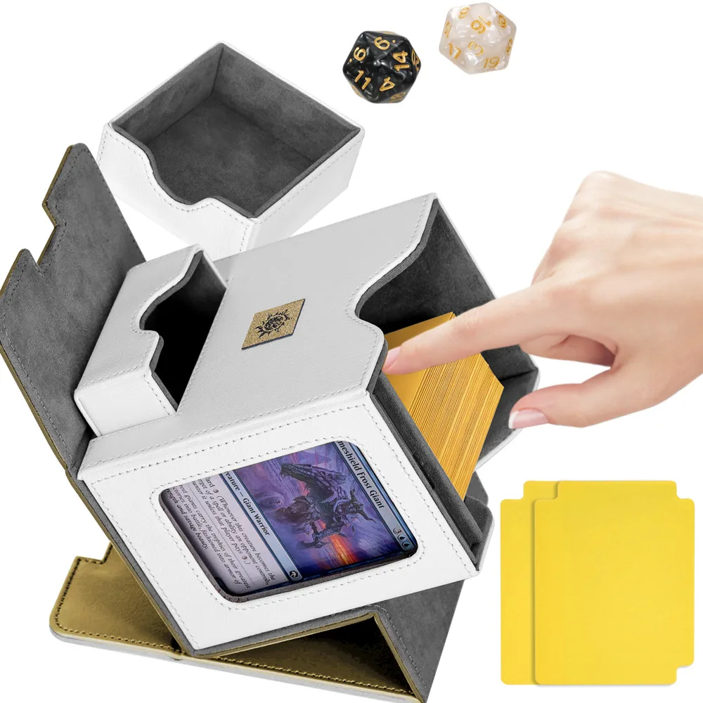 Card-Deck-Box-For-MTG-Commander-TCG-Card-Storage-Box-100-Sleeved-Cards ...
