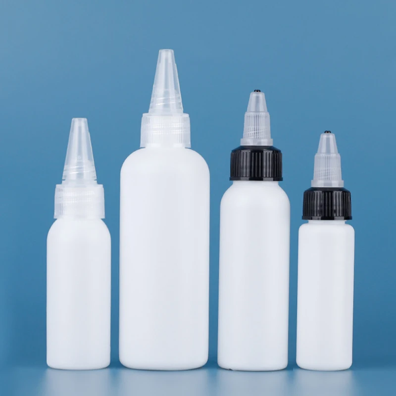 5Pcs 10ml-250ml Plastic Squeeze Bottles with Twist Top Cap Dispensing ...