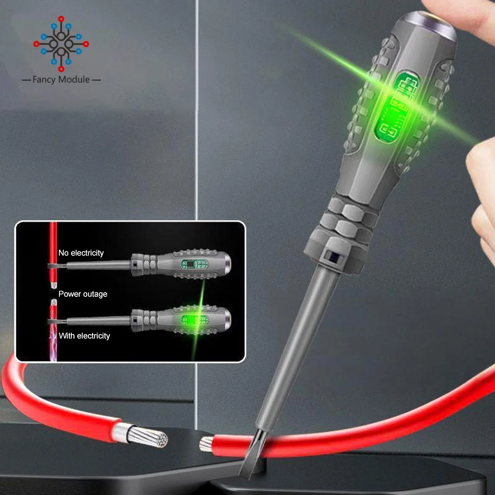 12-220V-Voltage-Tester-Pen-Non-contact-Induction-Test-Pencil-Voltmeter ...