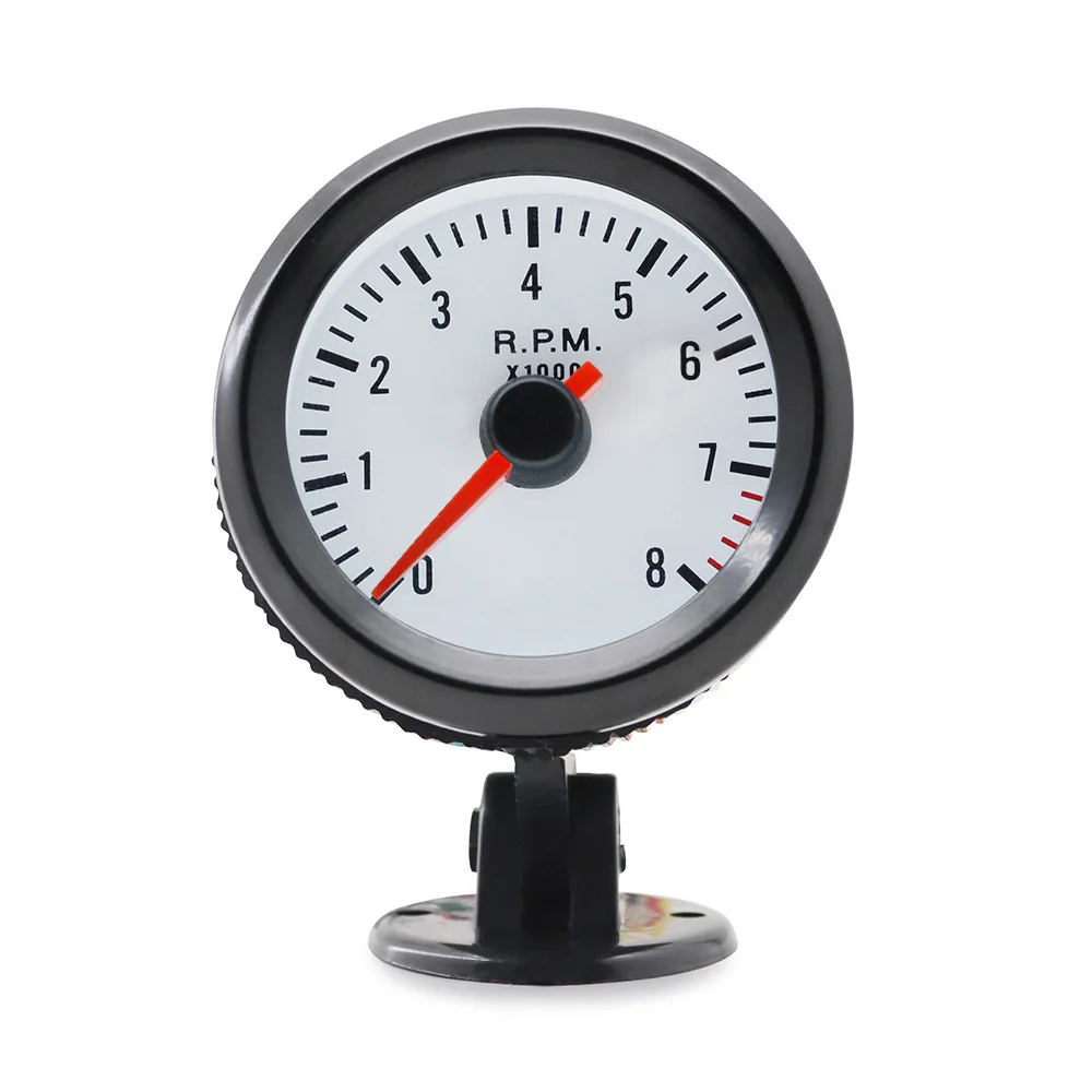 Universal Tach Gauge Meter 12V Car Tachometer Blue LED 0-8000RPM ...