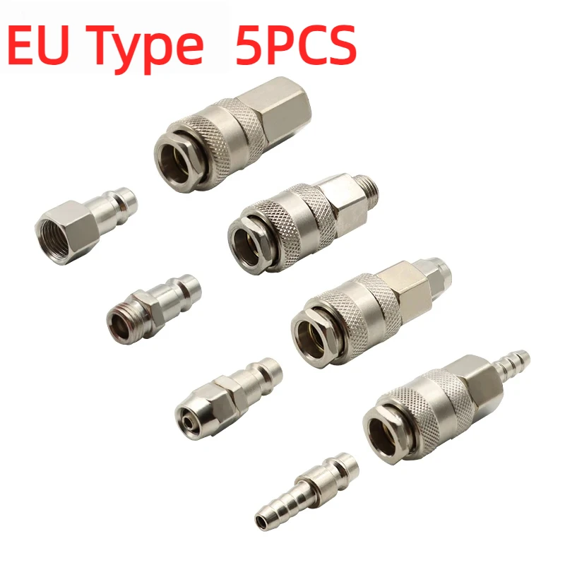 (5 PCS)EU Pneumatic Connector PM20/30/40 SM/PFSF/PHSH/PPSP Air Hose ...