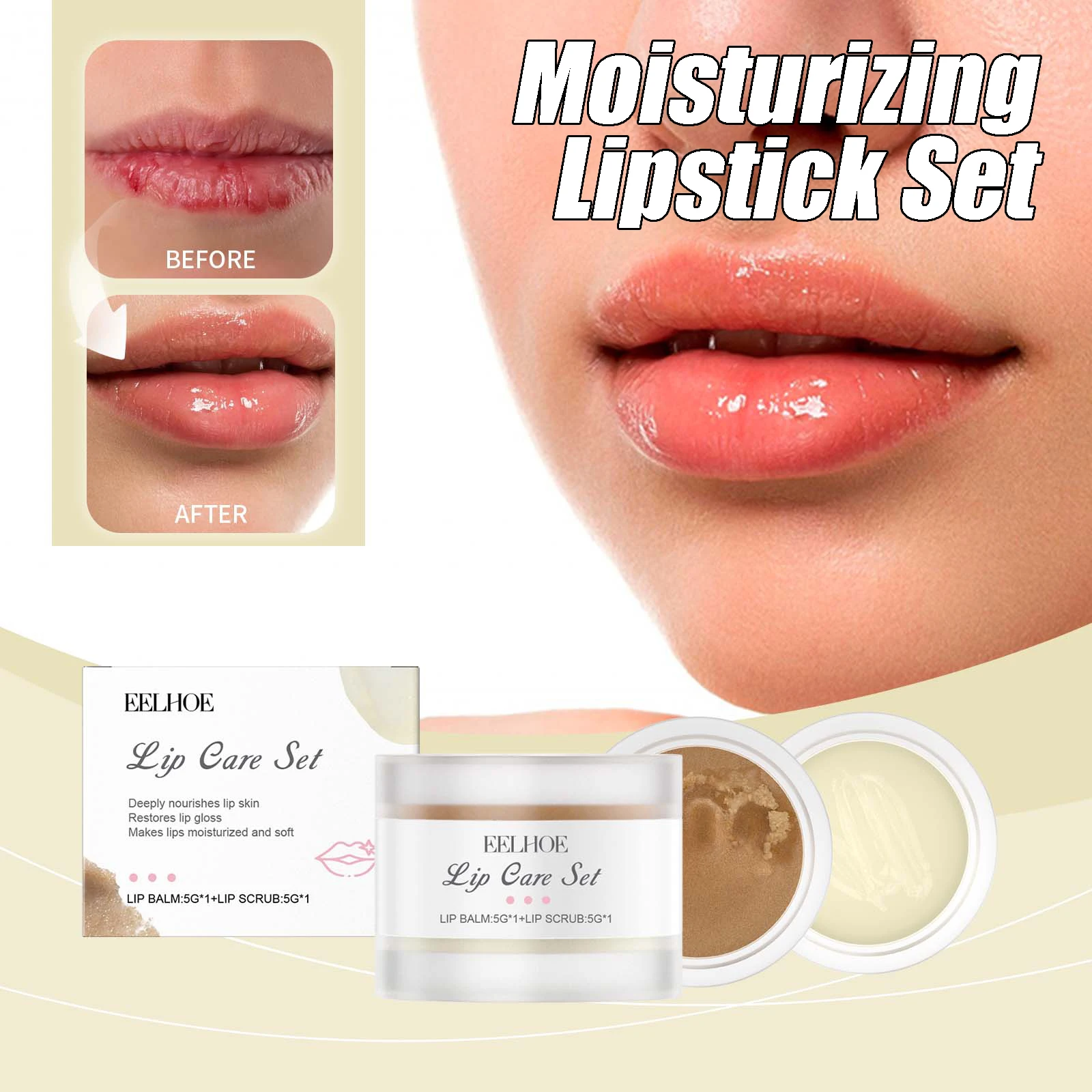 Nourishing Moisturizing Lip Care Set Deep Nourishment Repair Rough Lips ...