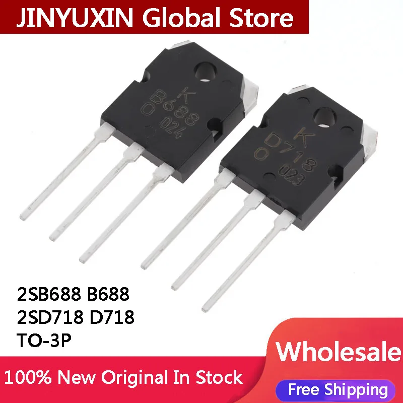 10PCS-D718-B688-TO-3P-2SD718-2SB688-TO-3P-New-and-Original-IC-Chipset ...