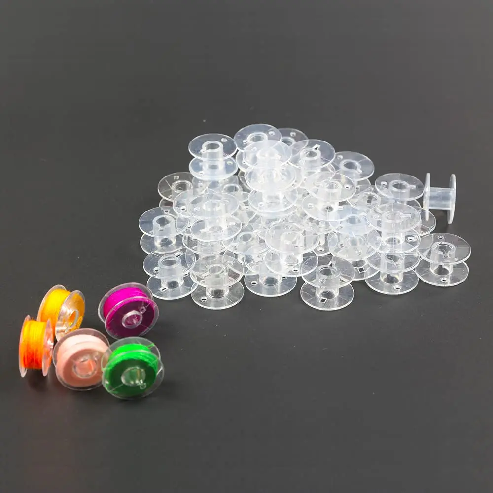 30pcs-Sewing-Machine-and-Embroidery-Plastic-Bobbins-SA156-for-Brother ...