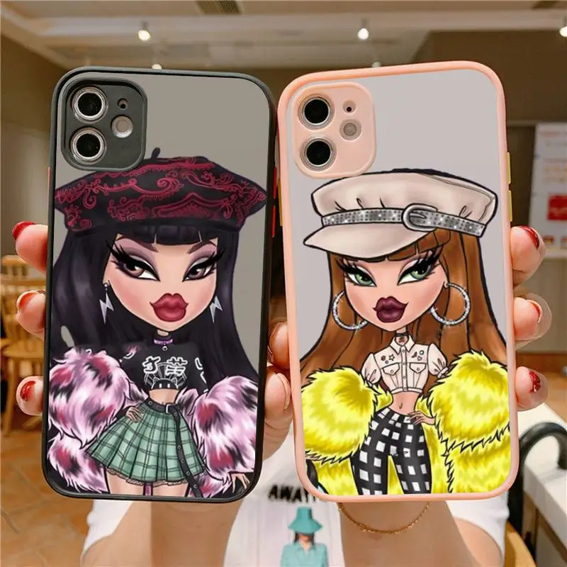 Fashion Bratz Doll Phone Case For Iphone X Xr Xs 7 8 Plus 11 12 13 Pro ...