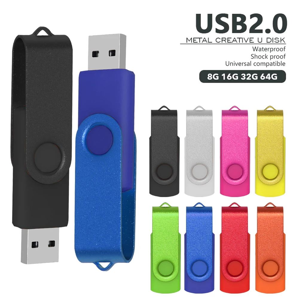 metal USB Flash Drive 128GB 64GB 32GB high speed 16GB 8GB 4GB memory ...