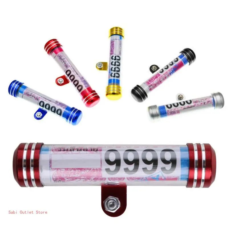 Waterproof Motorcycle Motorbike Tube Tax Disc Registration Label Holder ...